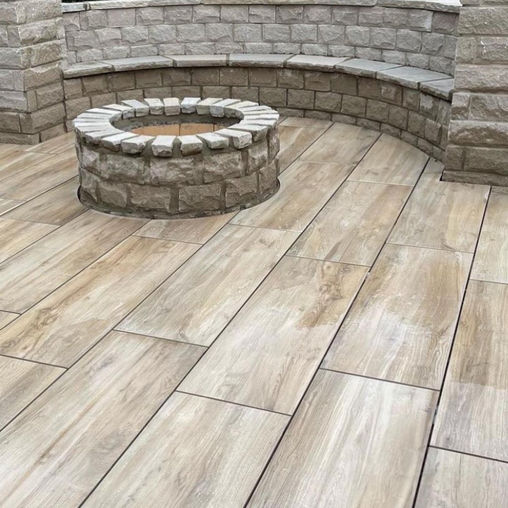 Easypave Bosco Elm Wood-effect Porcelain Paving - Available from ...